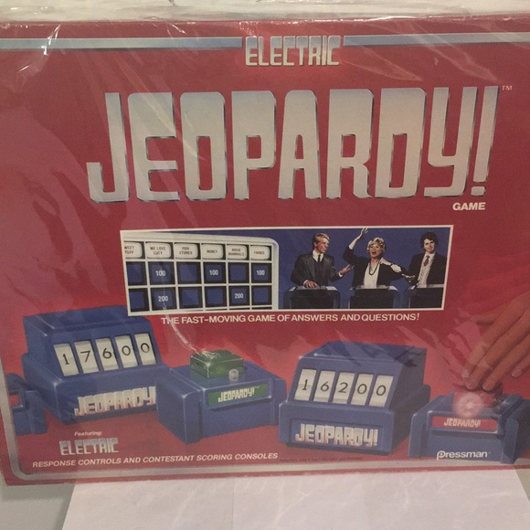 Pressman | Games | Electric Jeopardy Board Game Electric Response ...
